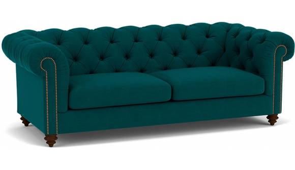Teal Sofa Range | Velvet, Fabric & Leather | Darlings of Chelsea